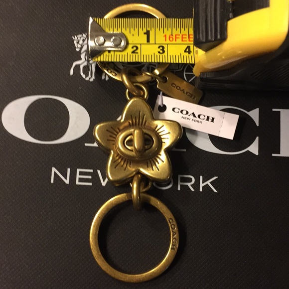 Coach | Accessories | Coach Wildflower Turnlock Valet Keychain Nwt ...